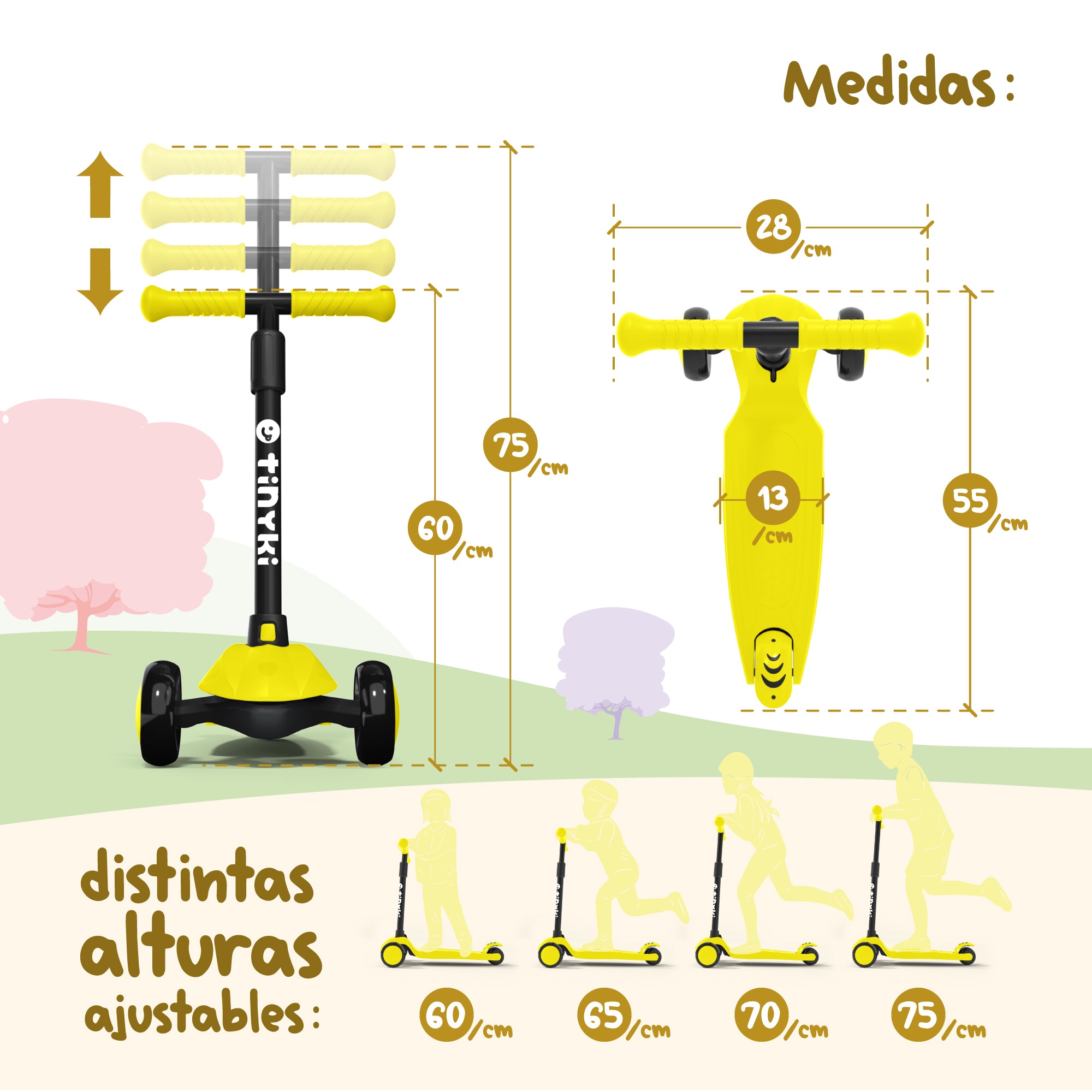 Patinete Niño 2 Años a 6 - Patinete Infantil para Niños y Niñas – Tinyki